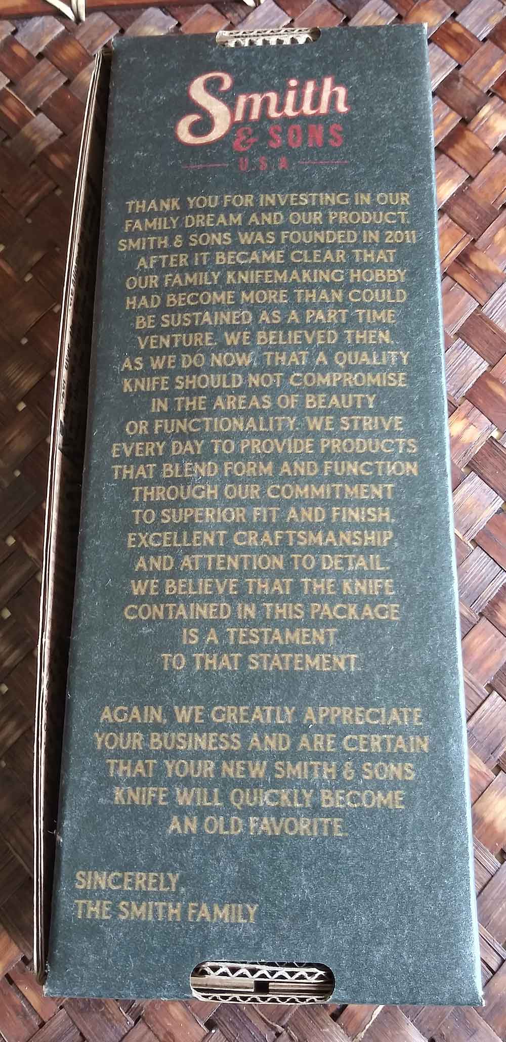 The Comanche from Smith & Sons Knives - Knives Illustrated